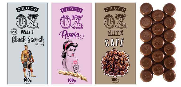 Choco Oz chega ao mercado com embalagens retrô - EmbalagemMarca
